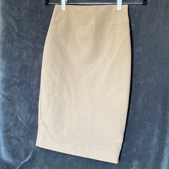 Express | Skirts | Express Long Stretchy Tan Pencil Skirt | Poshmark